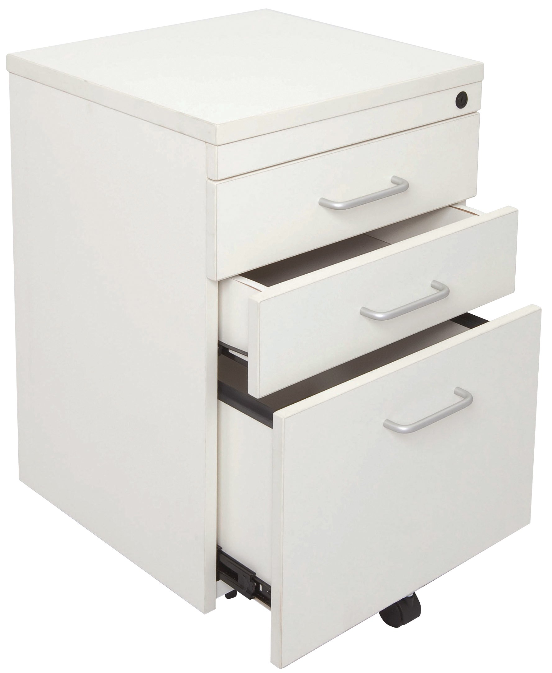 Boston White Lockable Mobile Drawer Unit